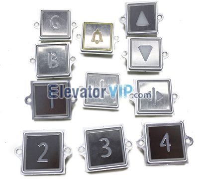 Elevator Spare Parts KONE KDS50 KDS300 Elevator Square Push Button 853343H04(G01-G06) AVDBUT ...