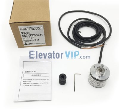 ES3-0CCN6941 Delta Incremental Rotary Encoder DC7~24V Shaft Diameter ...