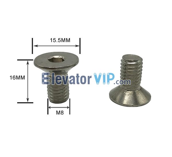 M8×16 Escalator Comb Plate Screws (Fixing Bolt) | elevatorvip.com