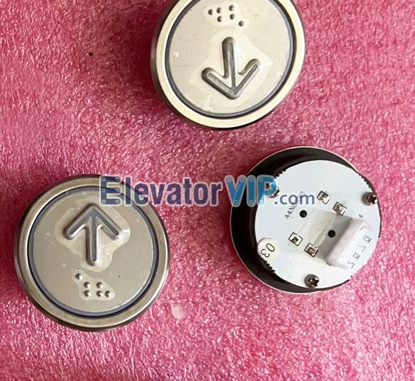 A4N62301 A4N83542 BST Elevator Push Button with Braille White Color | elevatorvip.com