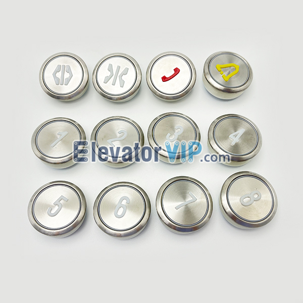 KA321 Elevator Push Button Red Lights 24VDC with Embossing Marking | elevatorvip.com