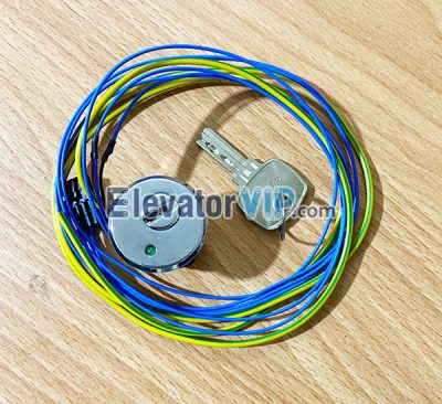 FAA431B1 Otis Elevator SH3 Key Switch with LED Light 24V | elevatorvip.com